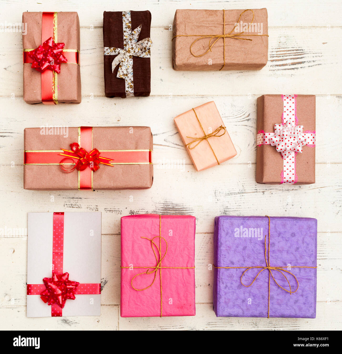 Wrapped gifts geometric hi-res stock photography and images - Alamy