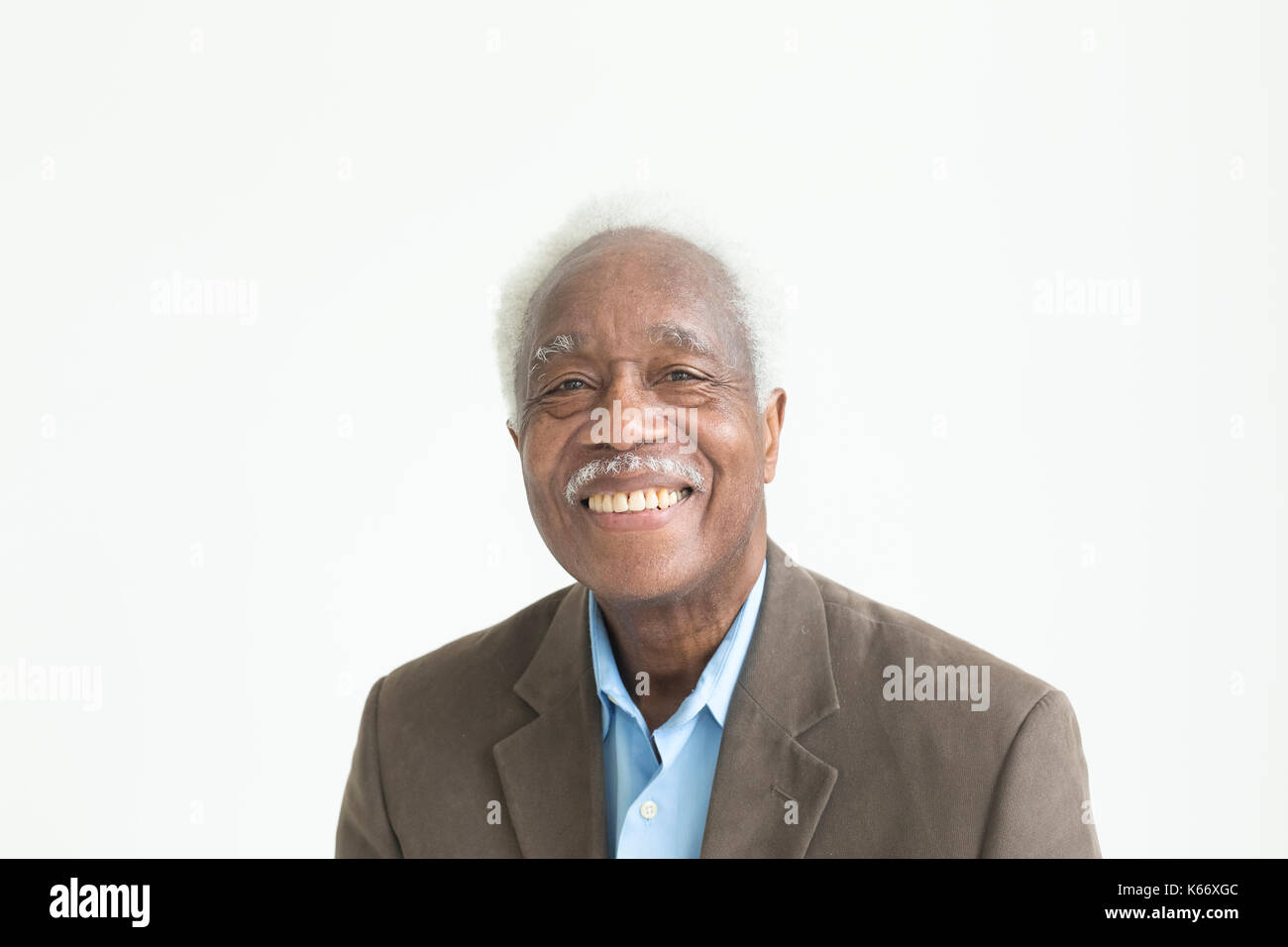 Elderly Black Man Smiling