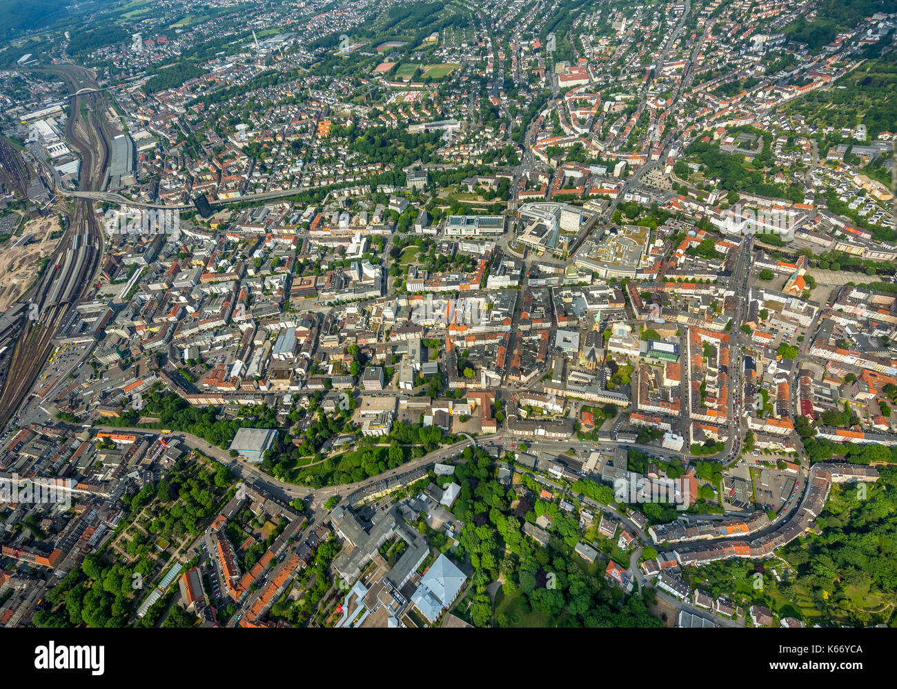 Overview Hagen, complete ring system which surrounds the city ...