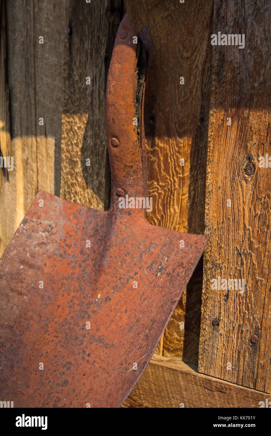 Antique wooden shovel hi-res stock photography and images - Alamy