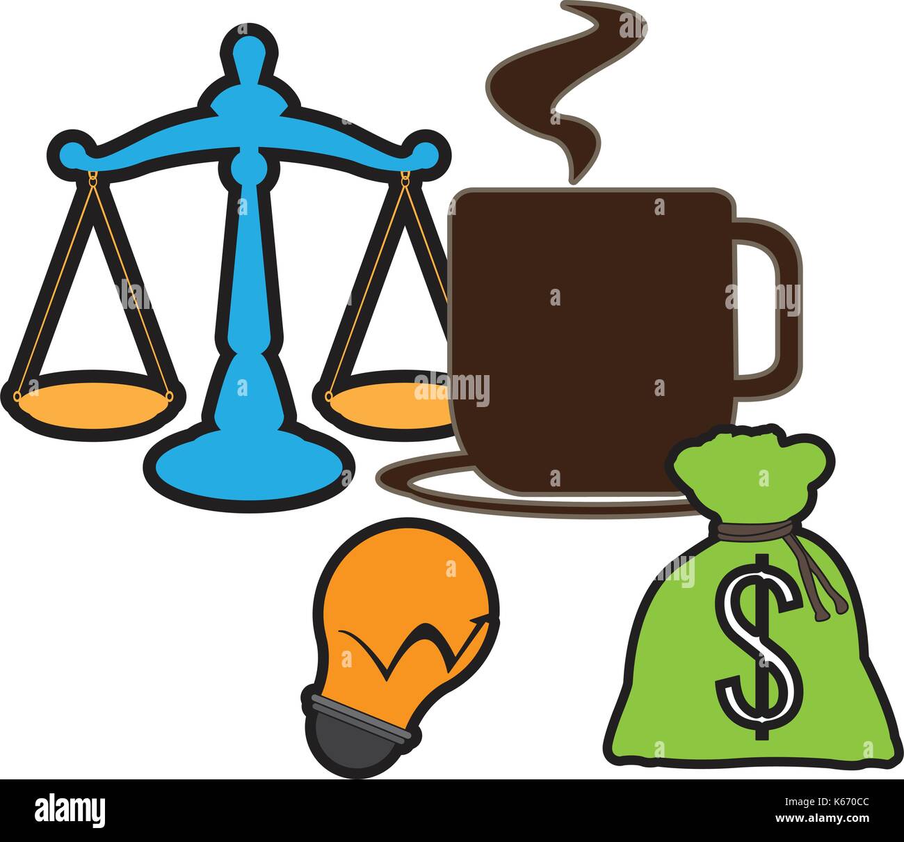 Set of business icons Stock Vector Image & Art - Alamy