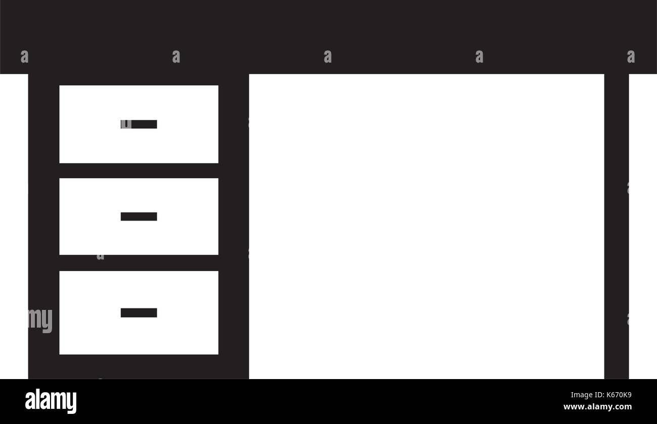 Empty desk drawer Stock Vector Images - Alamy