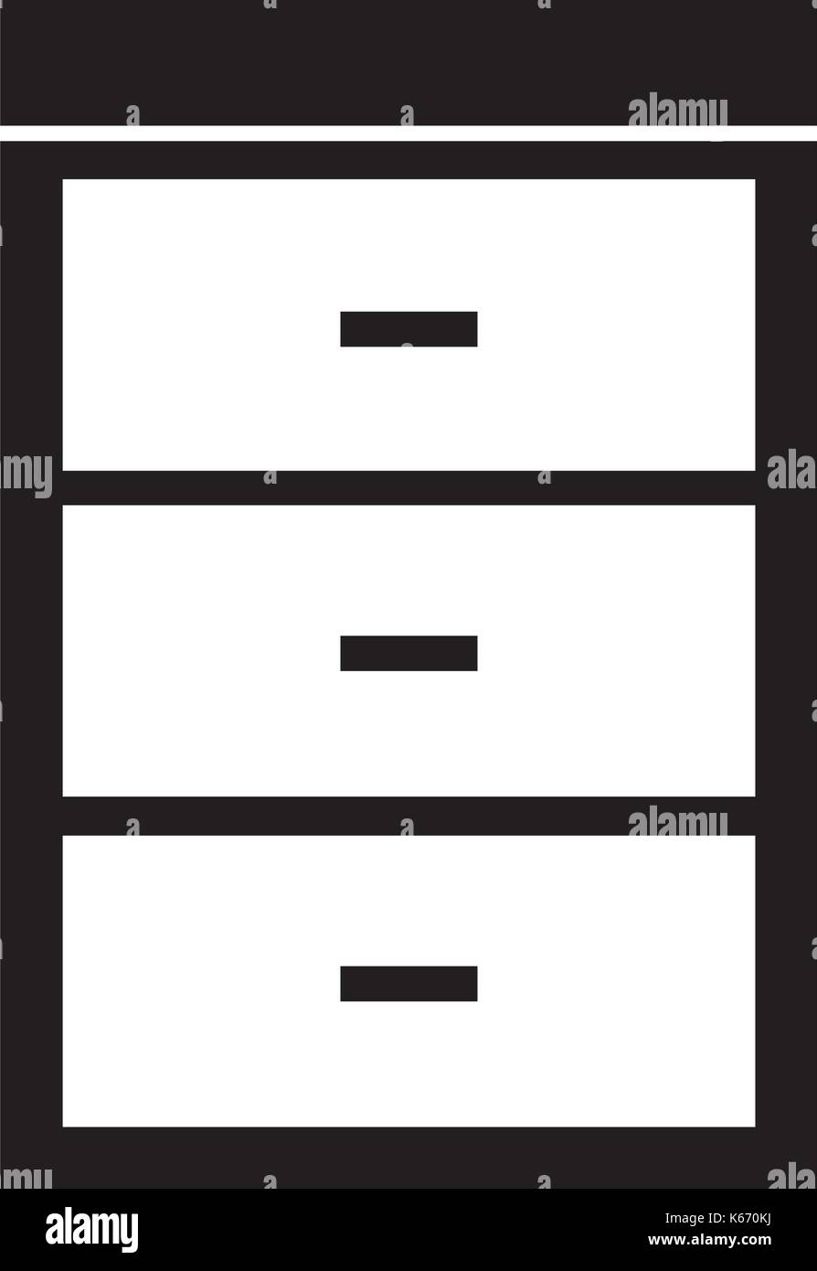 Wooden chest of drawers Stock Vector Images - Alamy