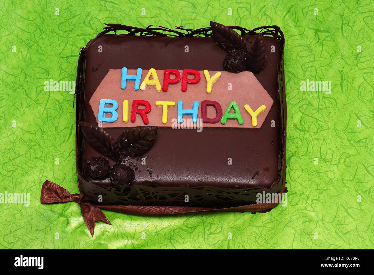 Colorful birthday cake letters hi-res stock photography and images - Alamy