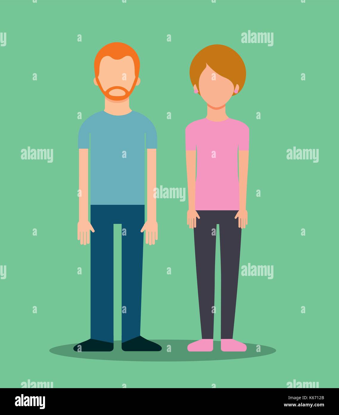 couple avatar business people together Stock Vector Image & Art - Alamy