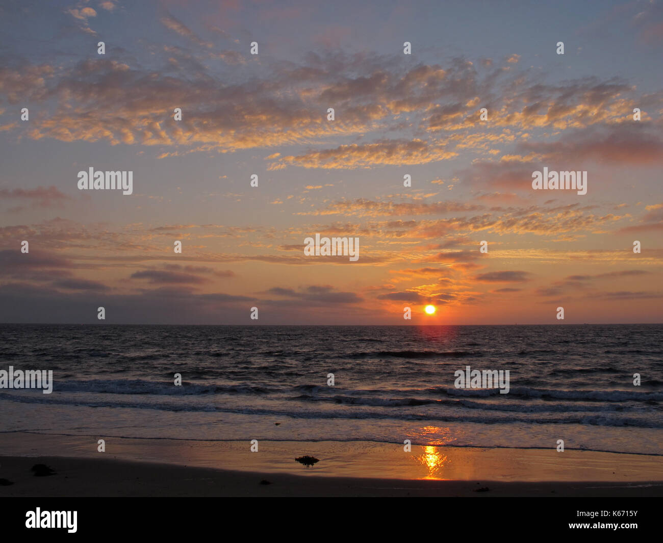 Sunset, Torrance Beach, Los Angeles, California Stock Photo - Alamy