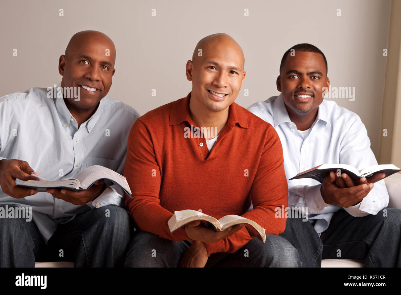 Diverse group of men studying together Stock Photo - Alamy