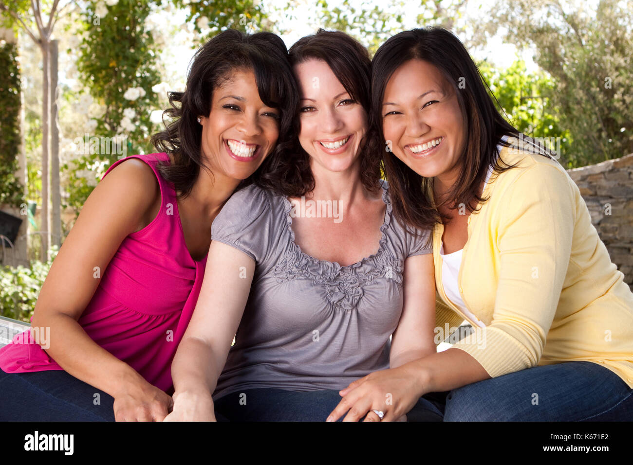 Diverse group of friends Stock Photo - Alamy
