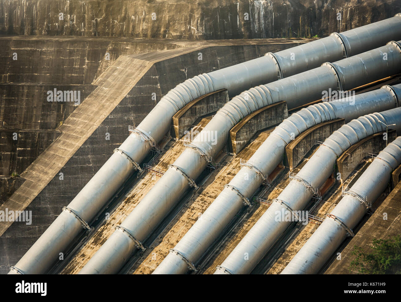 Pipe line,Pipe water dam Stock Photo - Alamy