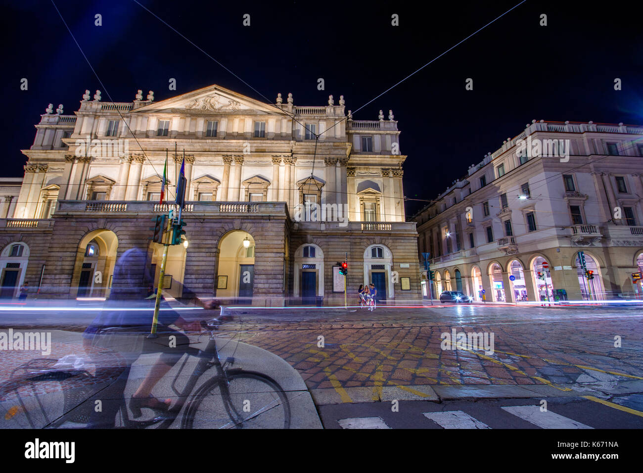 The theater Scala of Milan, Italy. La Scala (Italian: Teatro alla Scala ...