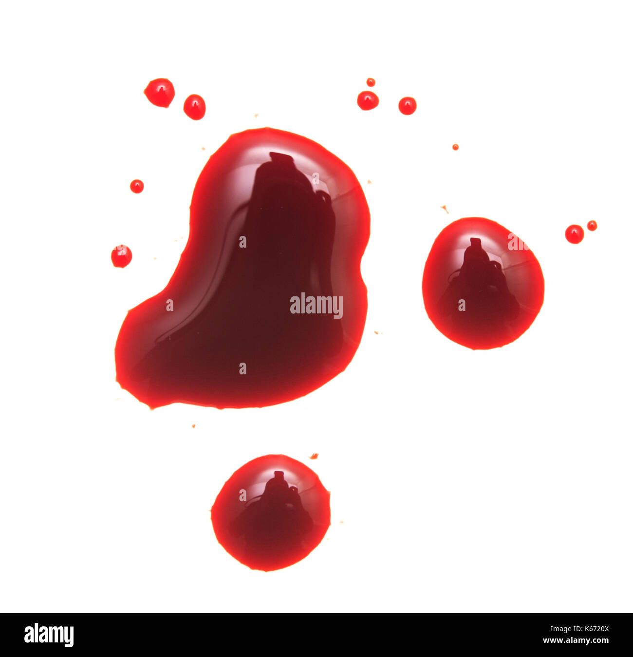 blood isolated on white background Stock Photo - Alamy