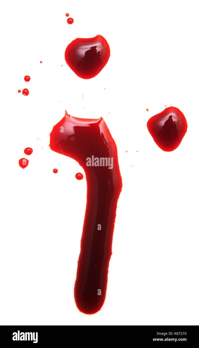 blood isolated on white background Stock Photo - Alamy