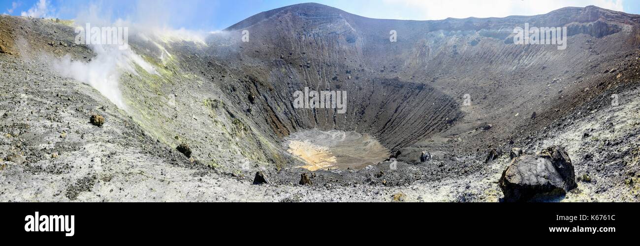 Vulcano crater Sicily Italy Stock Photo - Alamy