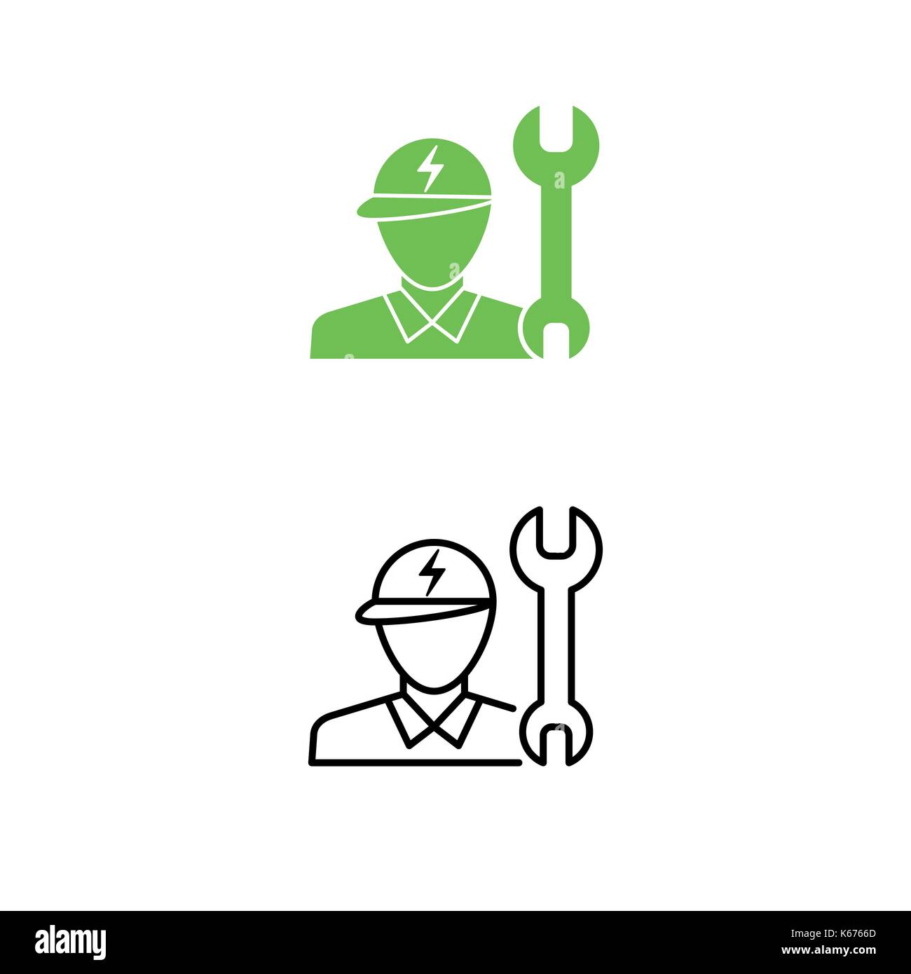 Technician builder Stock Vector Images - Alamy