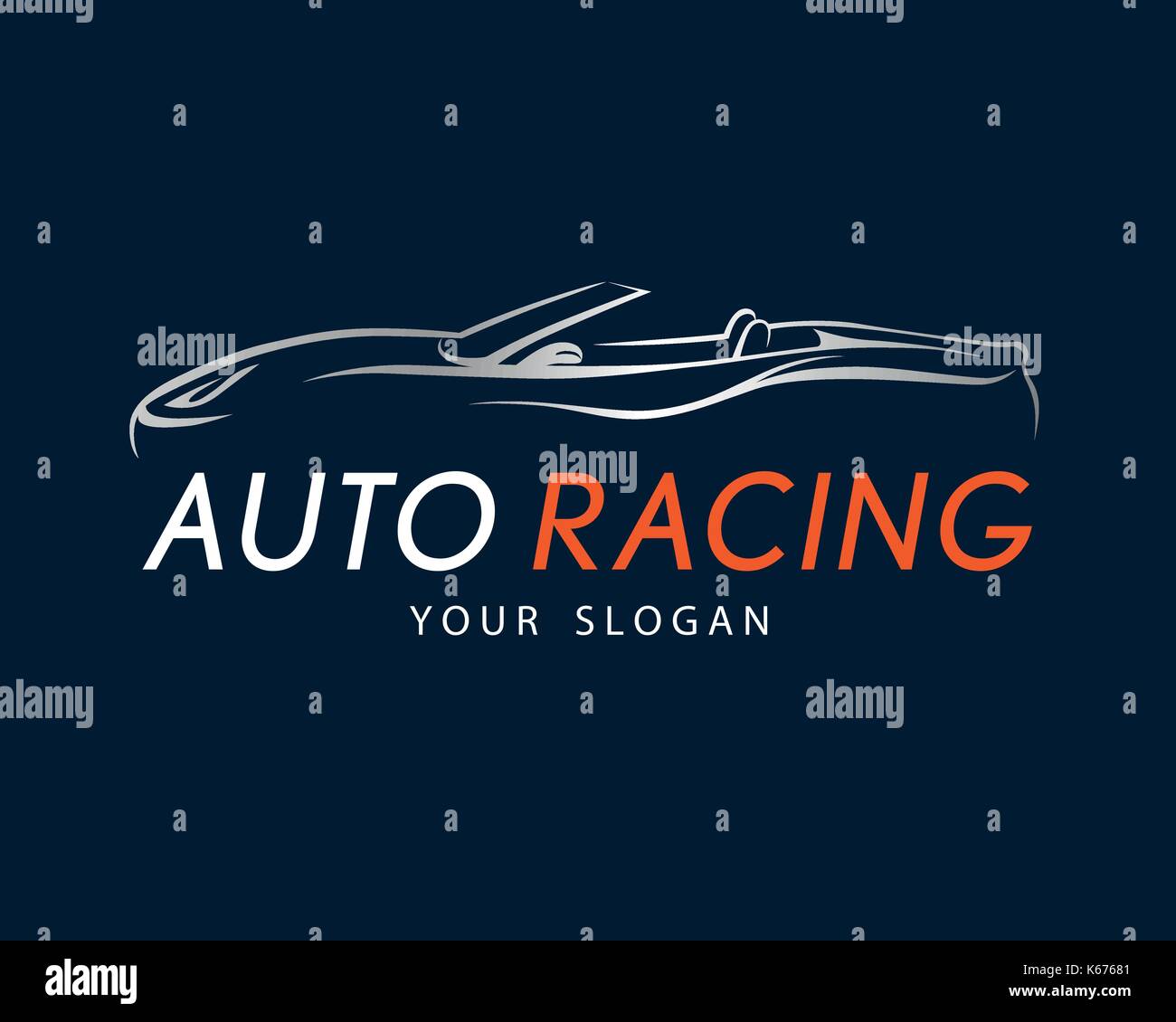 Blue supercar rally Stock Vector Images - Alamy