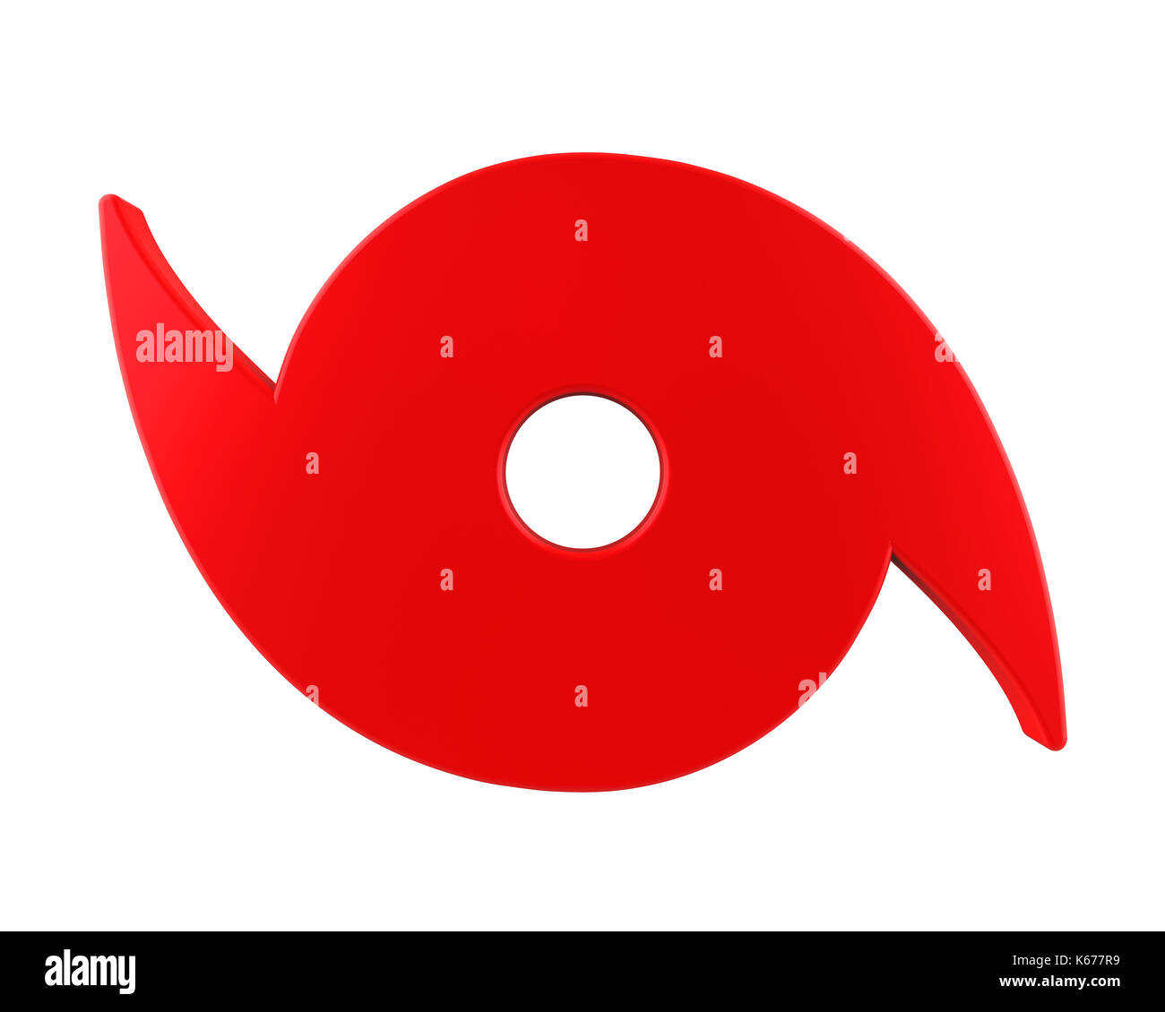 Red Hurricane Symbol Isolated Stock Photo - Alamy