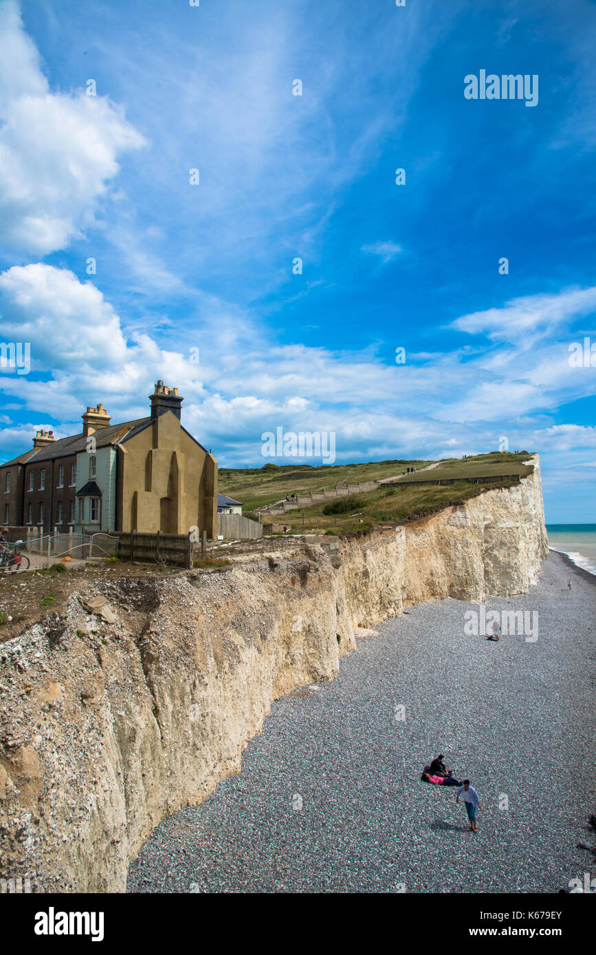 cliff coast with Seven Sisters in Sussex, England Stock Photo - Alamy