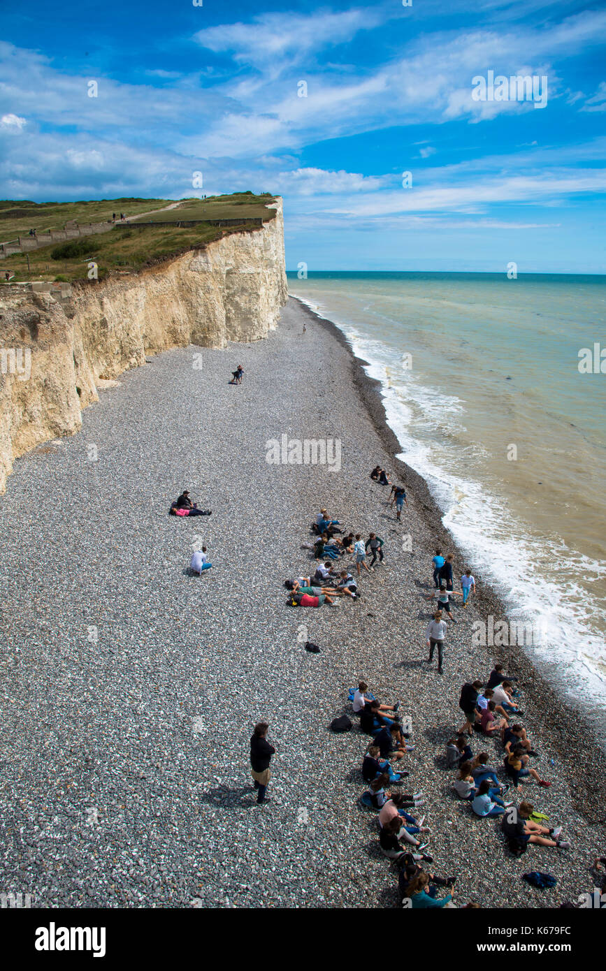 cliff coast with Seven Sisters in Sussex, England Stock Photo - Alamy