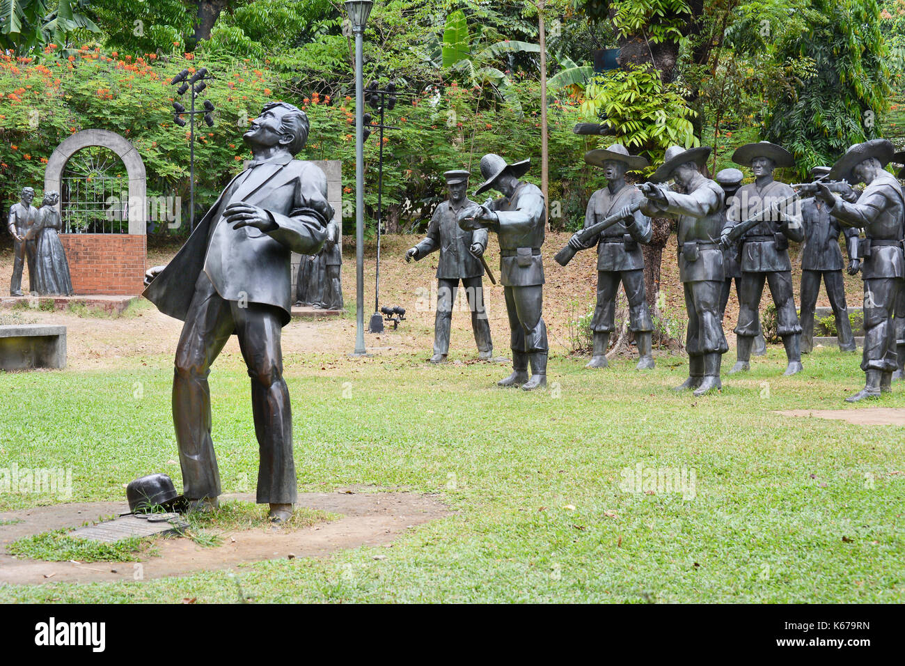 MANILA, PHILIPPINES - APRIL 1, 2016: The martyrdom of Dr. Jose Rizal ...