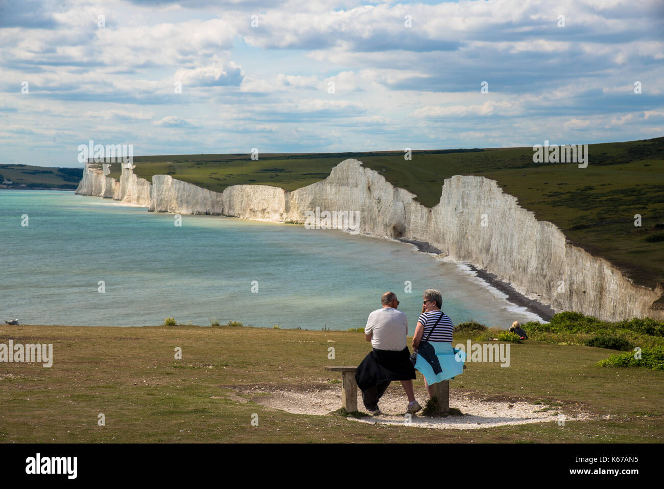 cliff coast with Seven Sisters in Sussex, England Stock Photo - Alamy