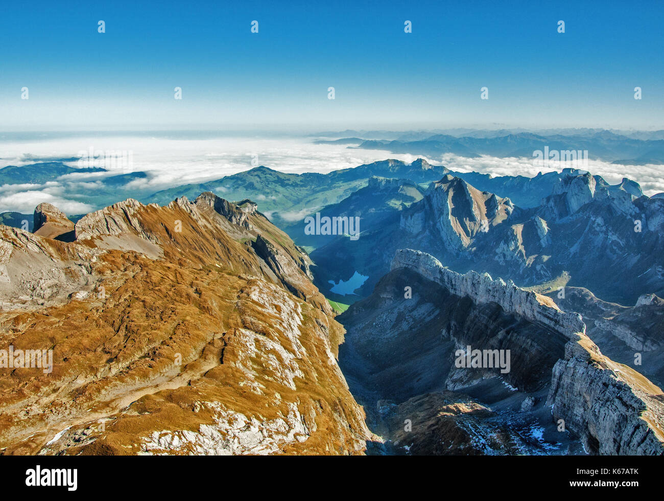 Mountain landscape, Mount Santis, Switzerland Stock Photo - Alamy
