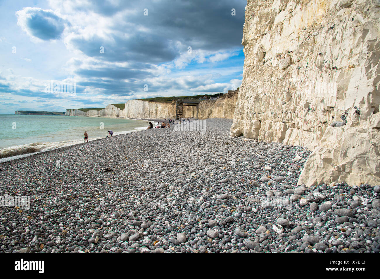 cliff coast with Seven Sisters in Sussex, England Stock Photo - Alamy