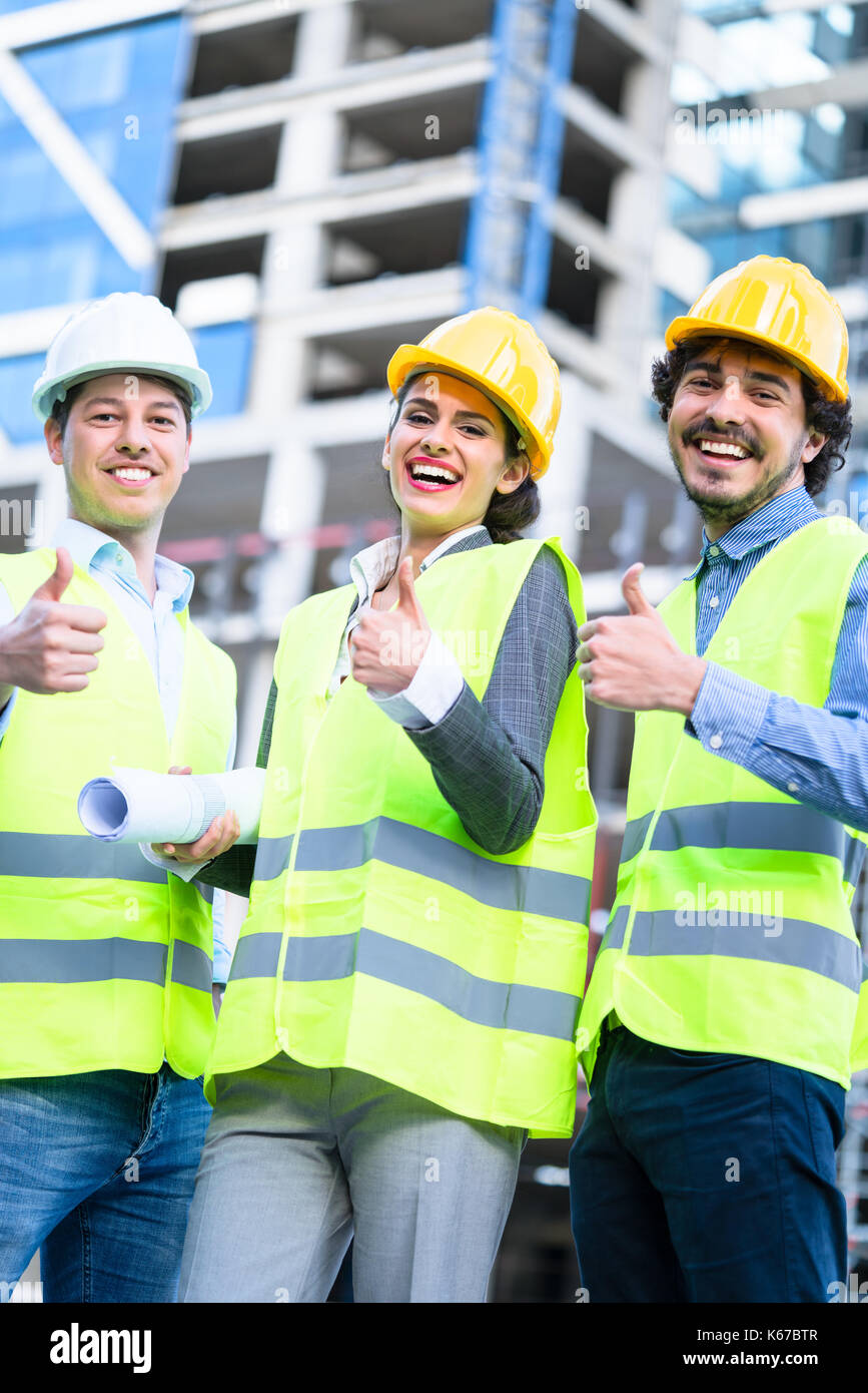 Team of civil engineers and architects at construction Stock Photo - Alamy