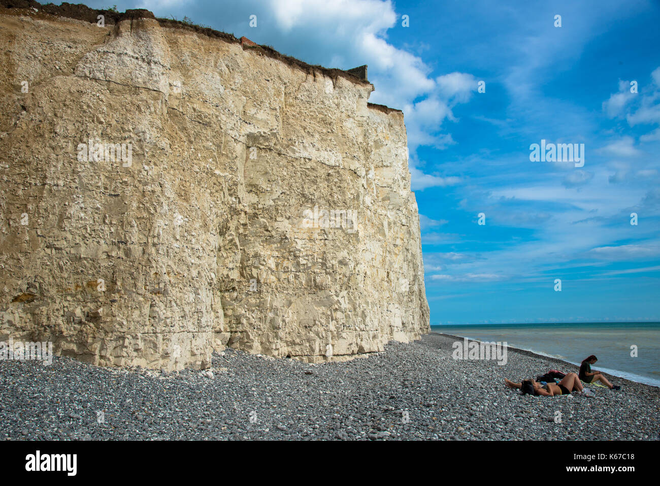 cliff coast with Seven Sisters in Sussex, England Stock Photo - Alamy