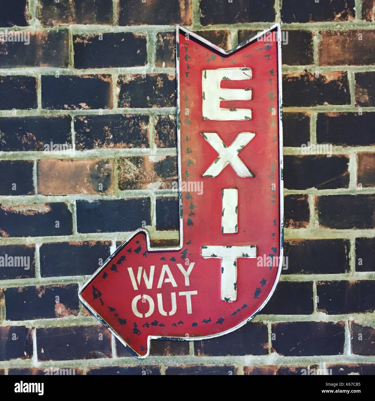 Western script exit hi-res stock photography and images - Alamy