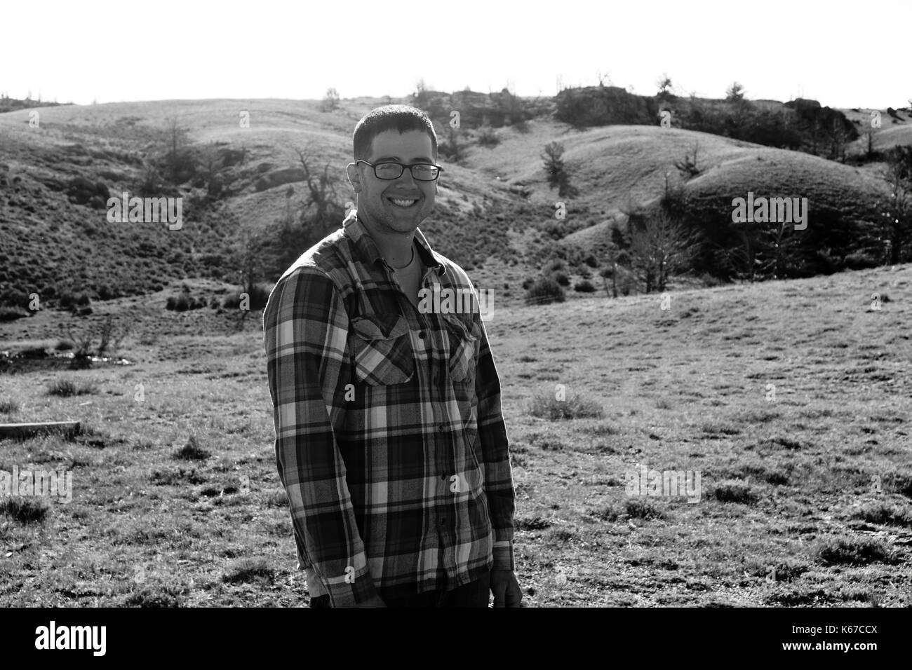 Man Smiling Outside Stock Photo - Alamy