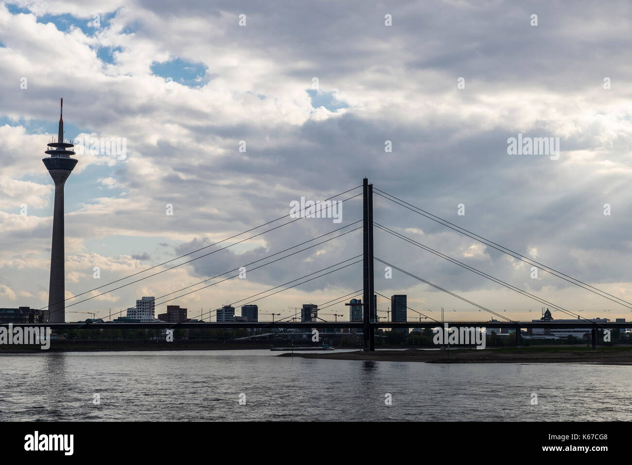 Oberkassel bridge in düsseldorf hi-res stock photography and images - Alamy