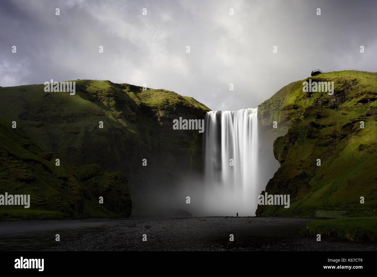 Skogafoss waterfall, Skogar, Iceland Stock Photo - Alamy