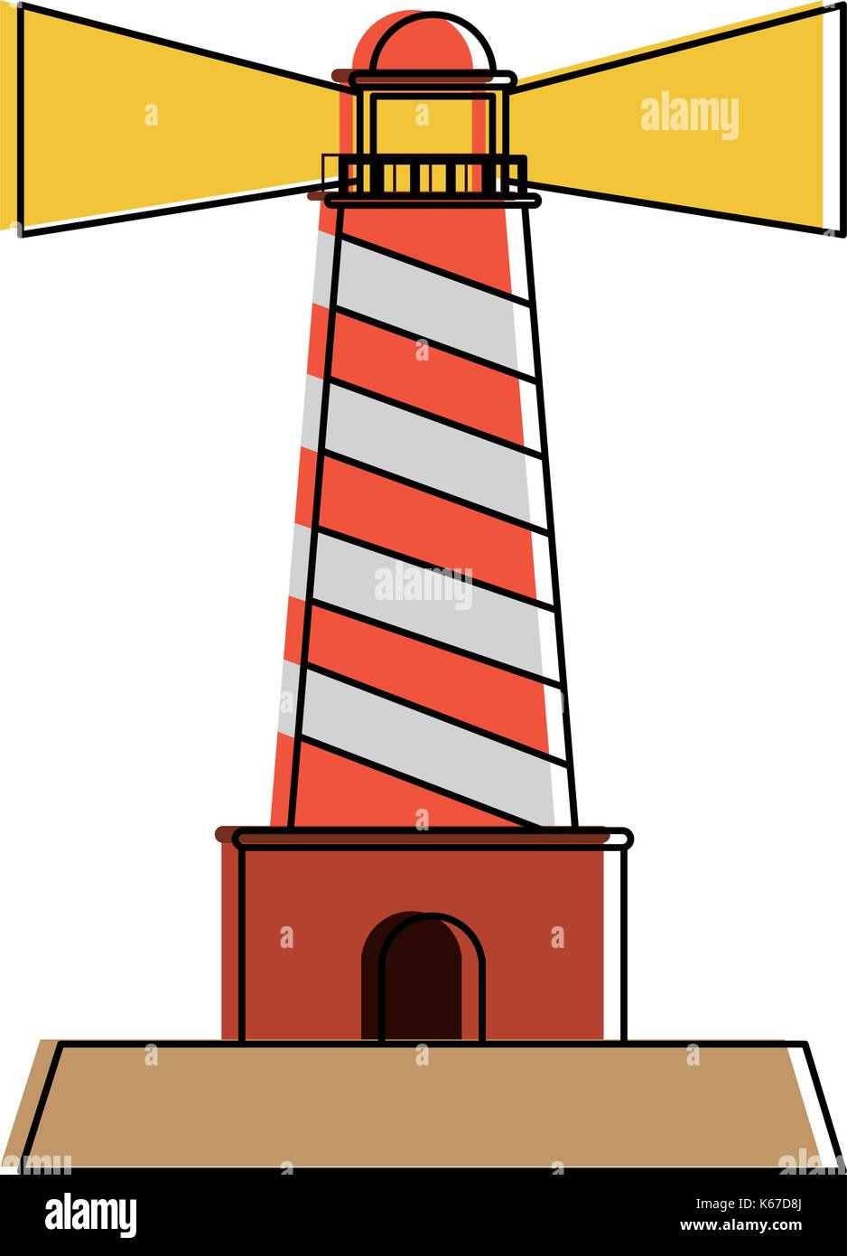 striped lighthouse icon image Stock Vector Image & Art - Alamy