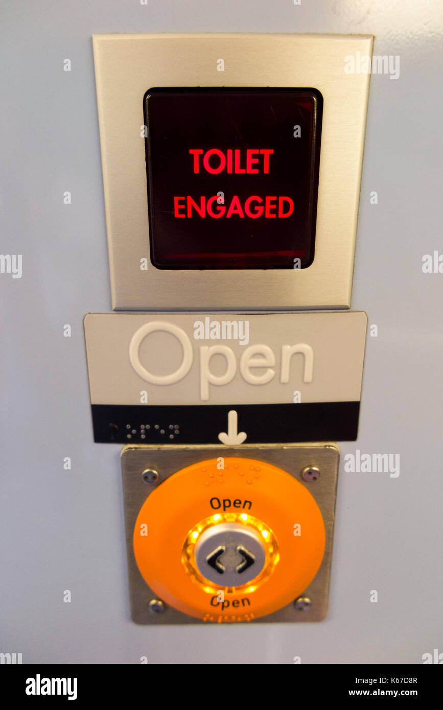 Engaged toilet sign hi-res stock photography and images - Alamy
