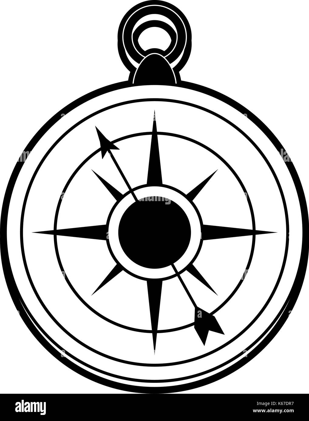 compass navigation icon image Stock Vector Image & Art - Alamy