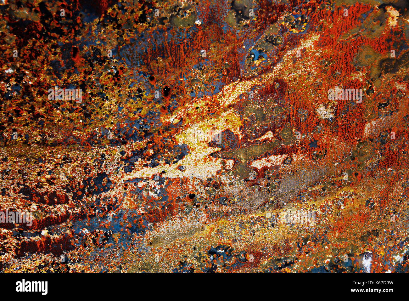 Abstract of rusted colourful metal Stock Photo - Alamy
