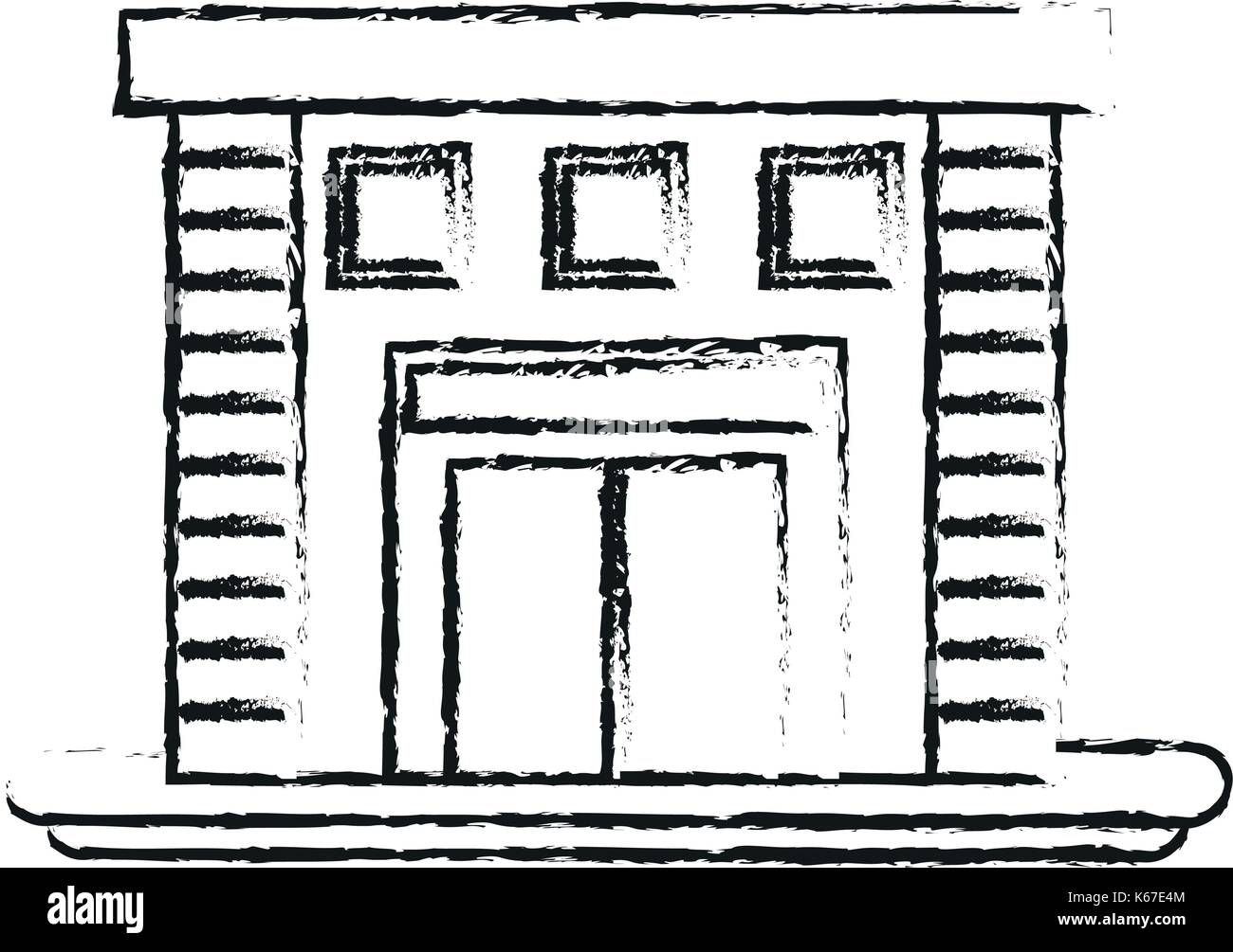 brick house or home icon image Stock Vector Image & Art - Alamy