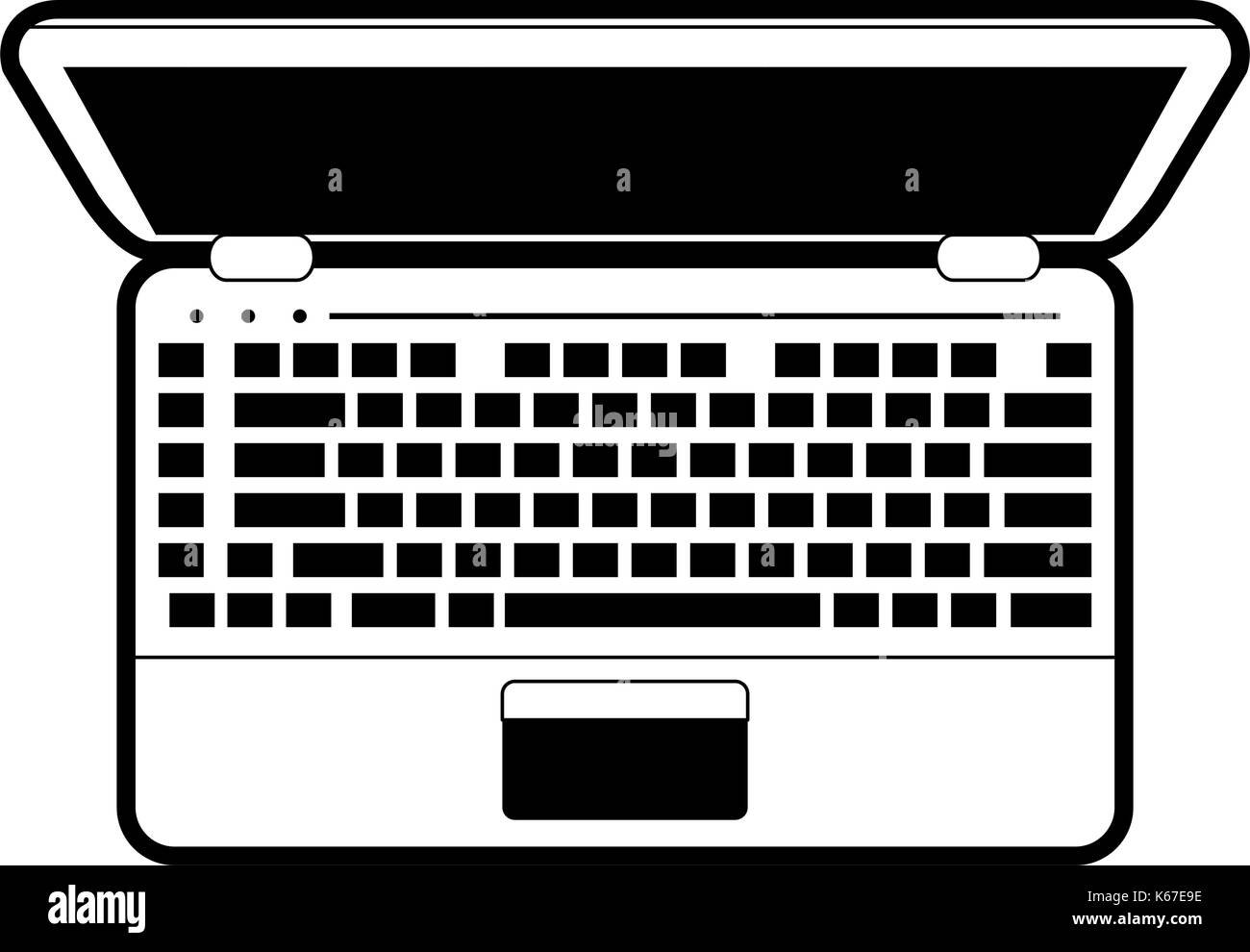 Laptop topview icon hi-res stock photography and images - Alamy