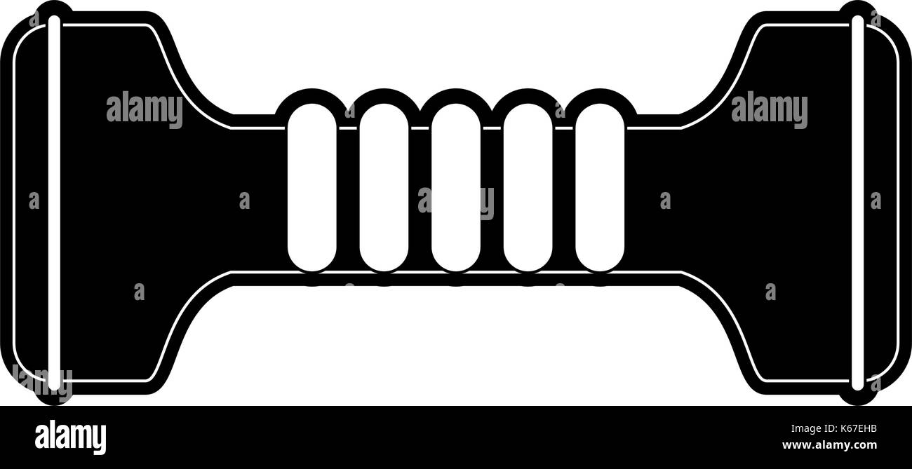 Dumbbell gym icon image hi-res stock photography and images - Alamy