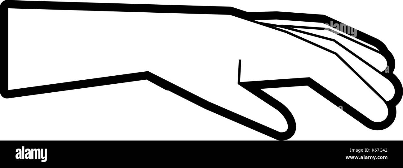 open hand sideview icon image Stock Vector Image & Art - Alamy