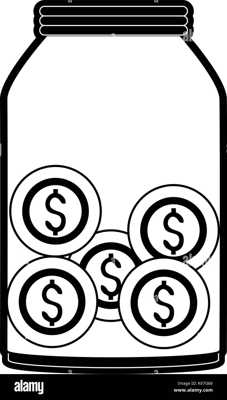 Money jar paper Black and White Stock Photos & Images - Alamy