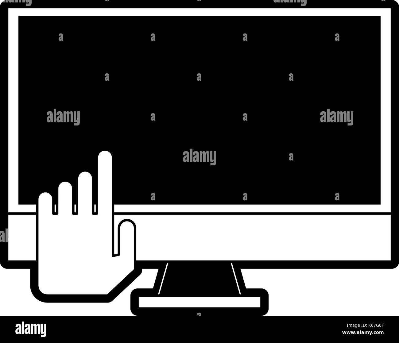 Monitor cursor Black and White Stock Photos & Images - Alamy