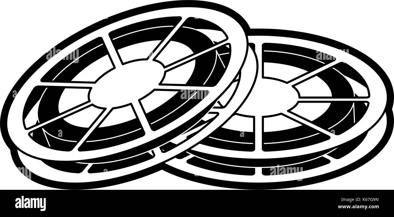 35mm film reels Stock Vector Images - Alamy