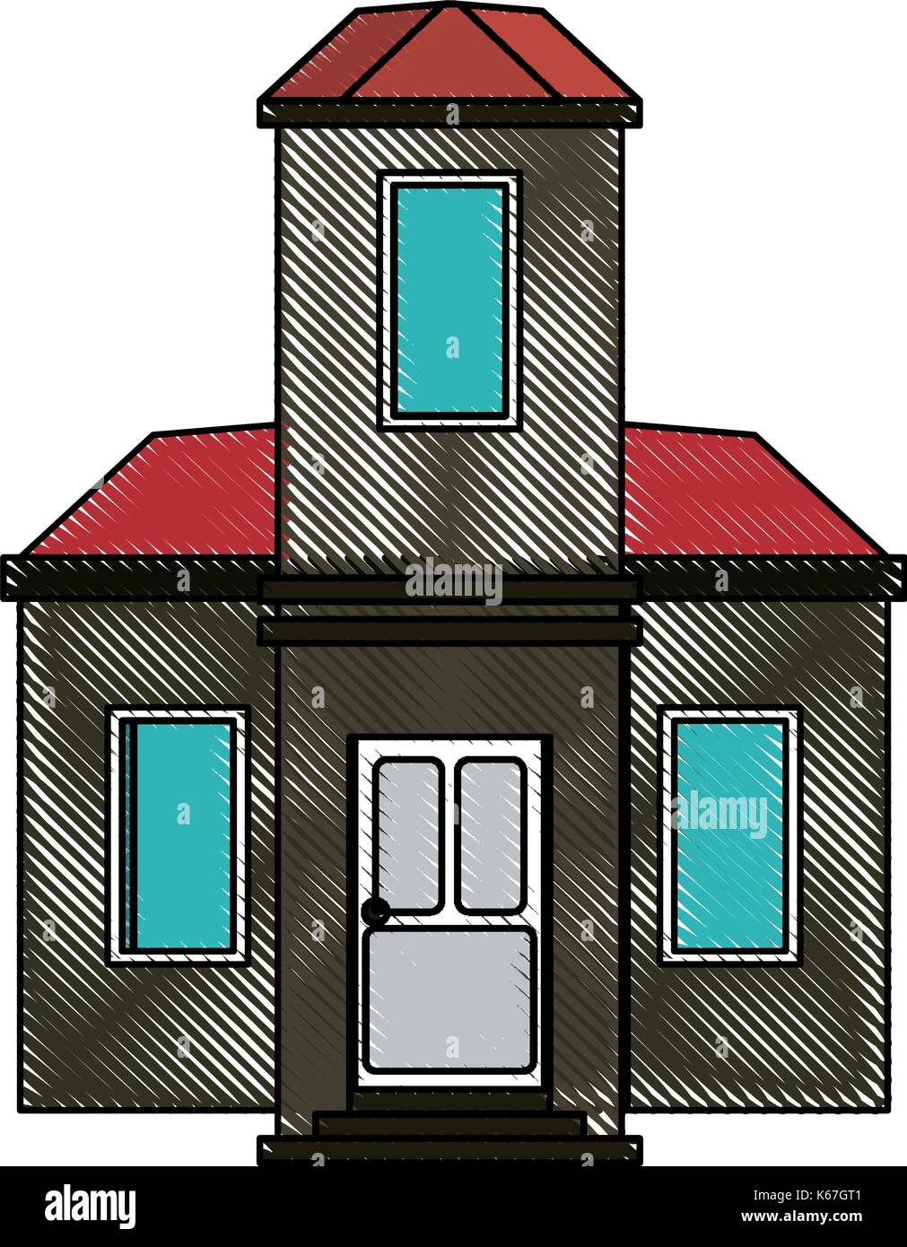 classic family house or home icon image Stock Vector Image & Art - Alamy