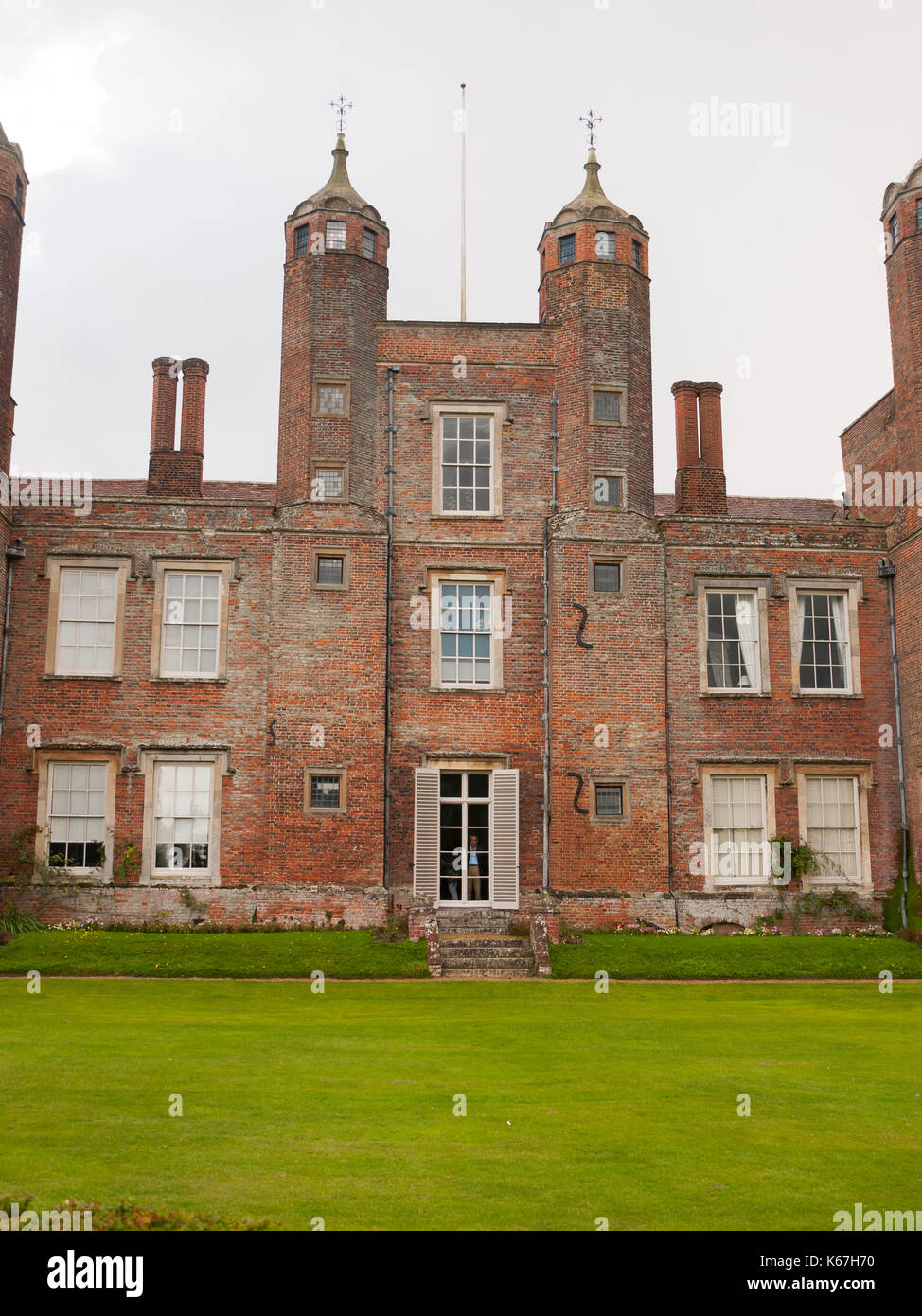 outside melford hall in long melford suffolk mansion manor overcast ...