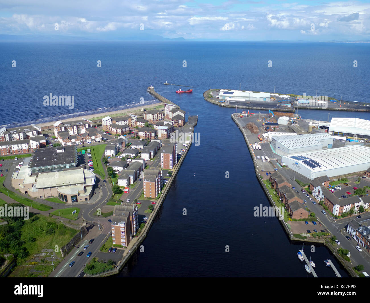 Ayr town centre river ayr hi-res stock photography and images - Alamy