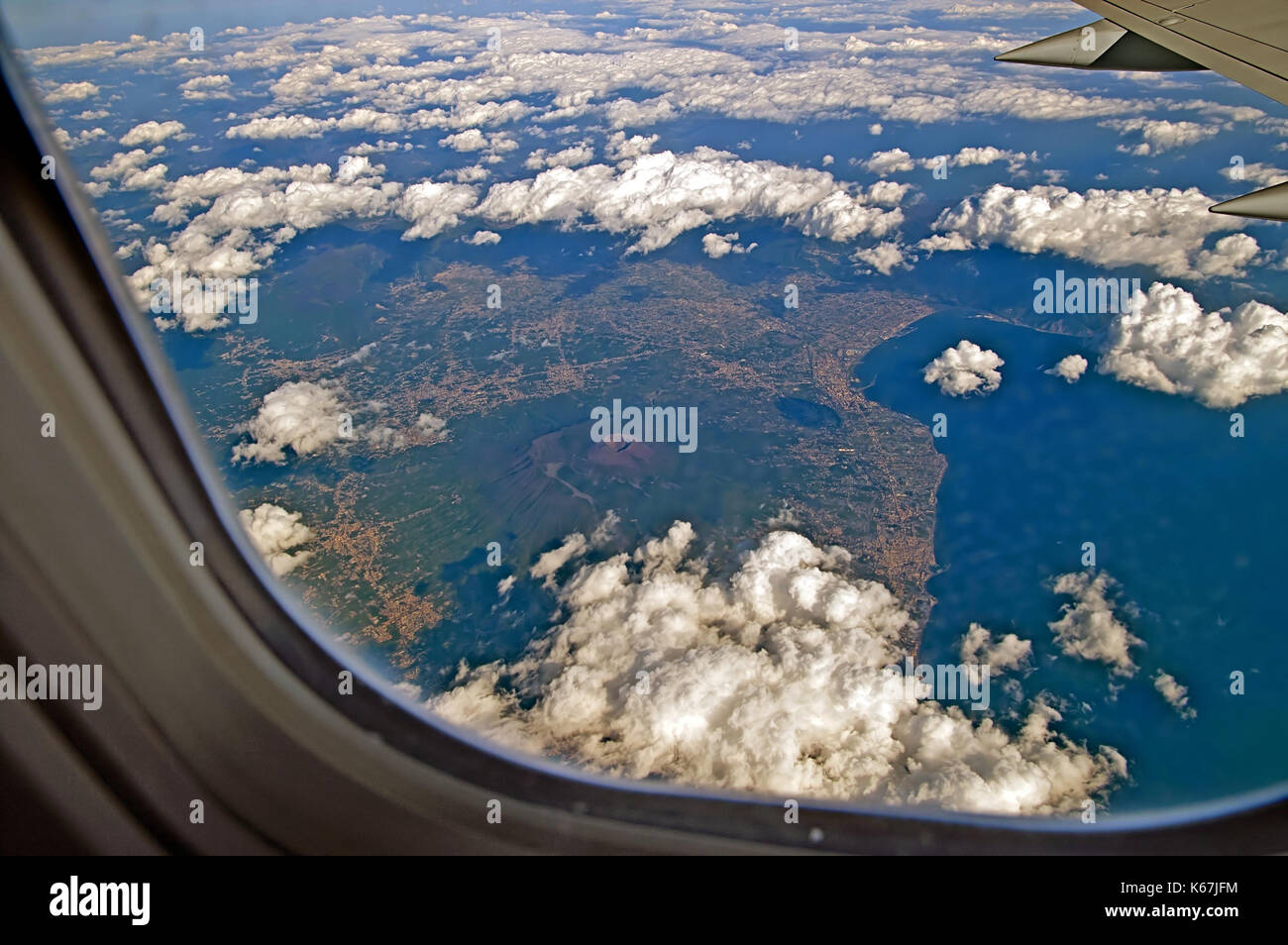 Crater Volcano Mount Vesuvius Above High Resolution Stock Photography ...