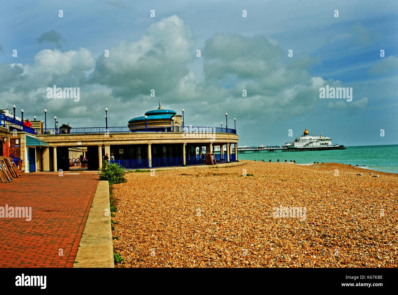 Bandstand and Pier at Eastbourne, Sussex Stock Photo - Alamy