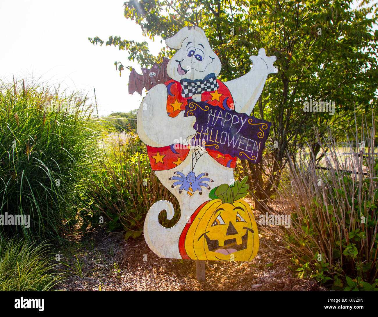 Halloween decorations at a farm in Mahwah, New Jersey Stock Photo - Alamy