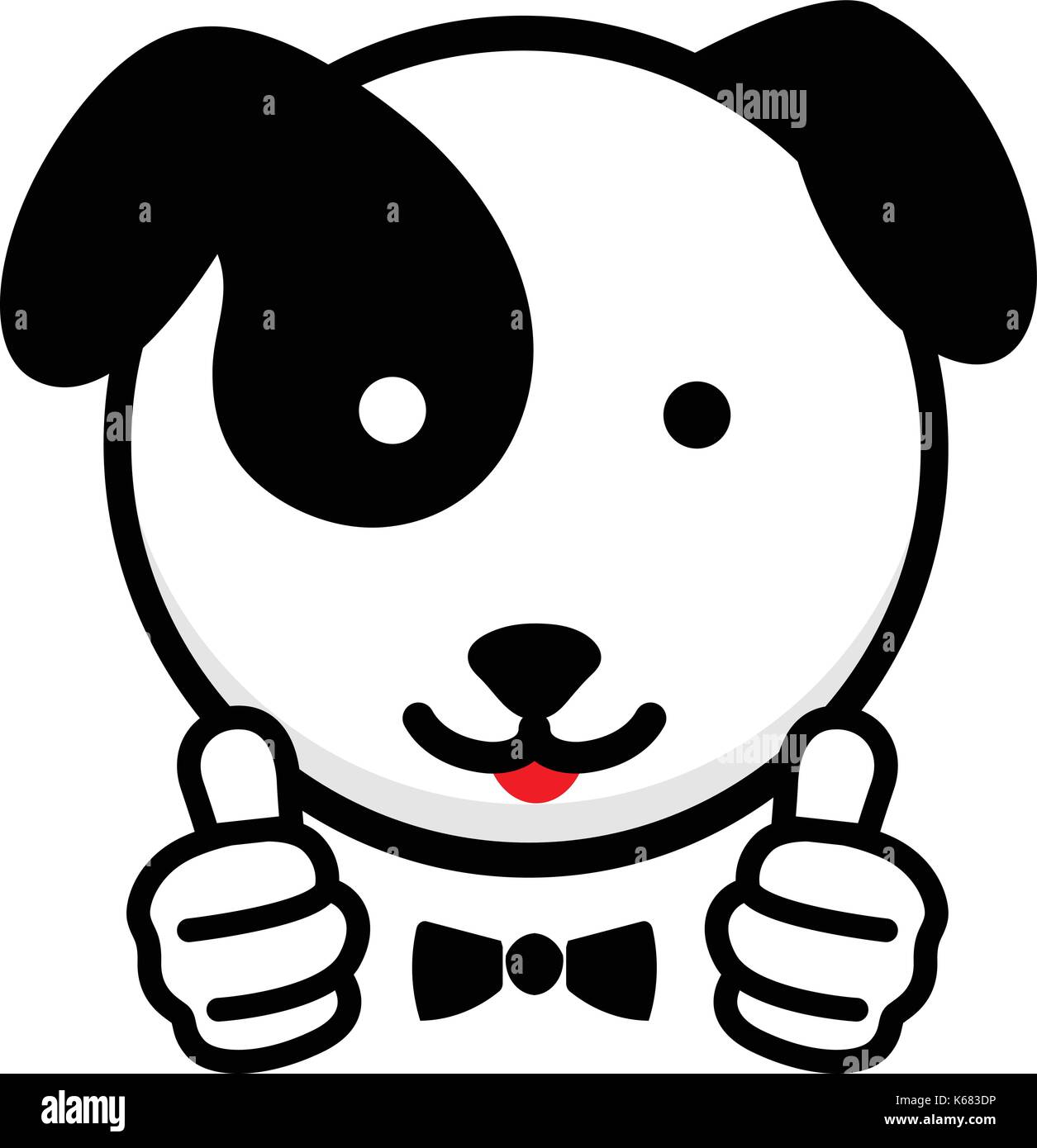 Black pup face Stock Vector Images - Alamy